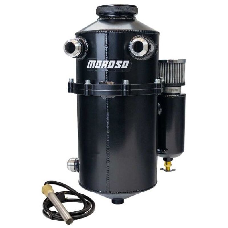 Moroso 2 Piece 16.5in Tall 60/40 Split Dual Inlet 7.5qt Dry Sump Tank ...