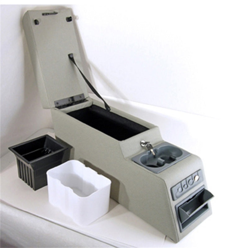 Rugged Ridge Ultimate Locking Console Gray 76-95 Jeep CJ / Jeep Wrangl ...