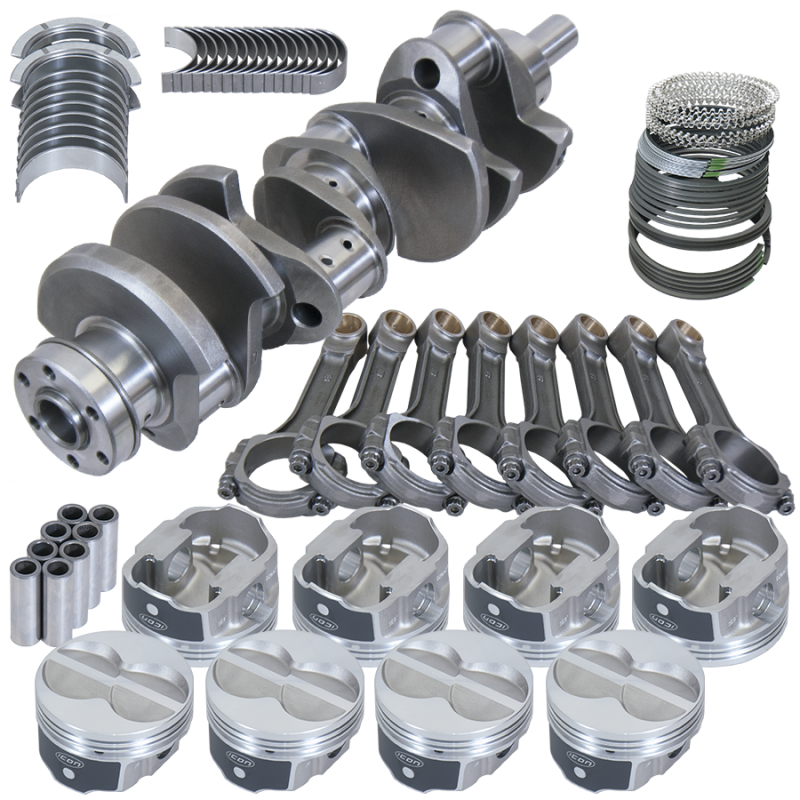 Eagle Ford 351W 4.000in Crank 6.200in I-Beam Rods -11cc Flat Top 4.060 ...