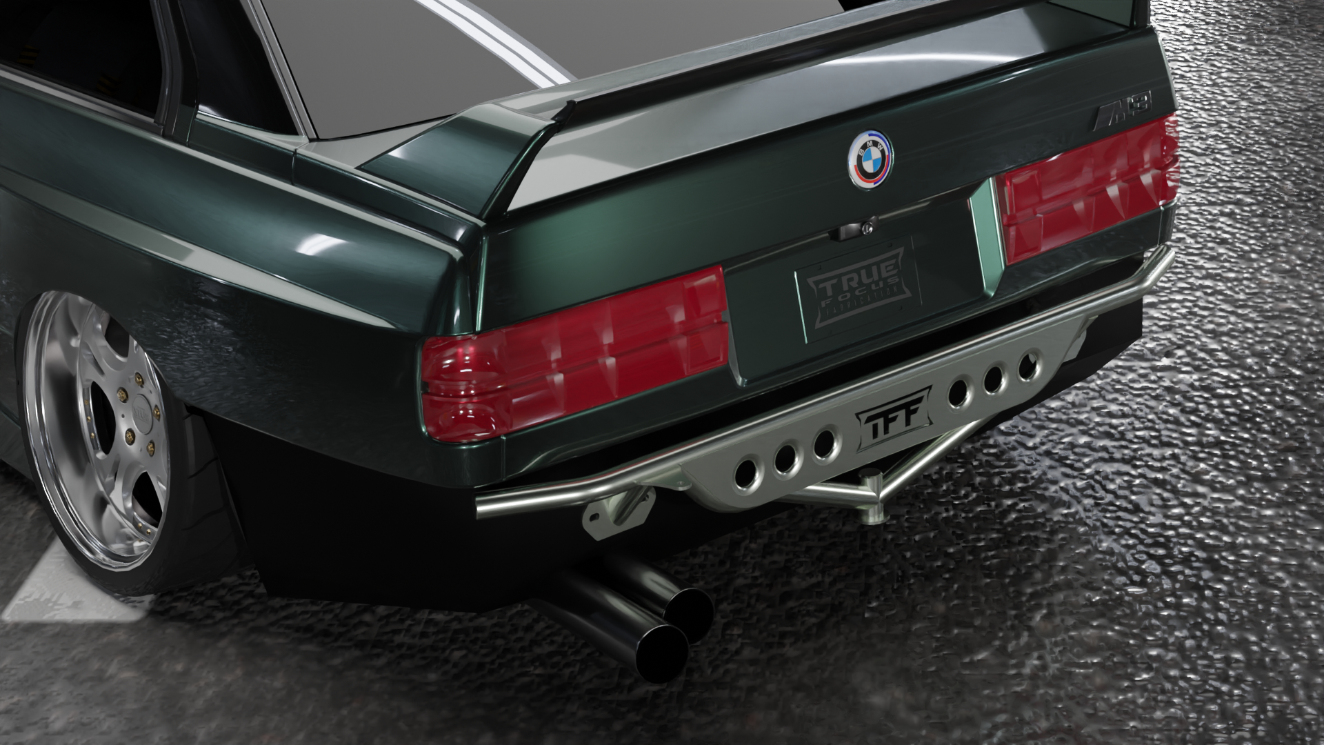 True Focus Fabrication - BMW E30 - Street Shark Rear Bash Bar – Drift HQ