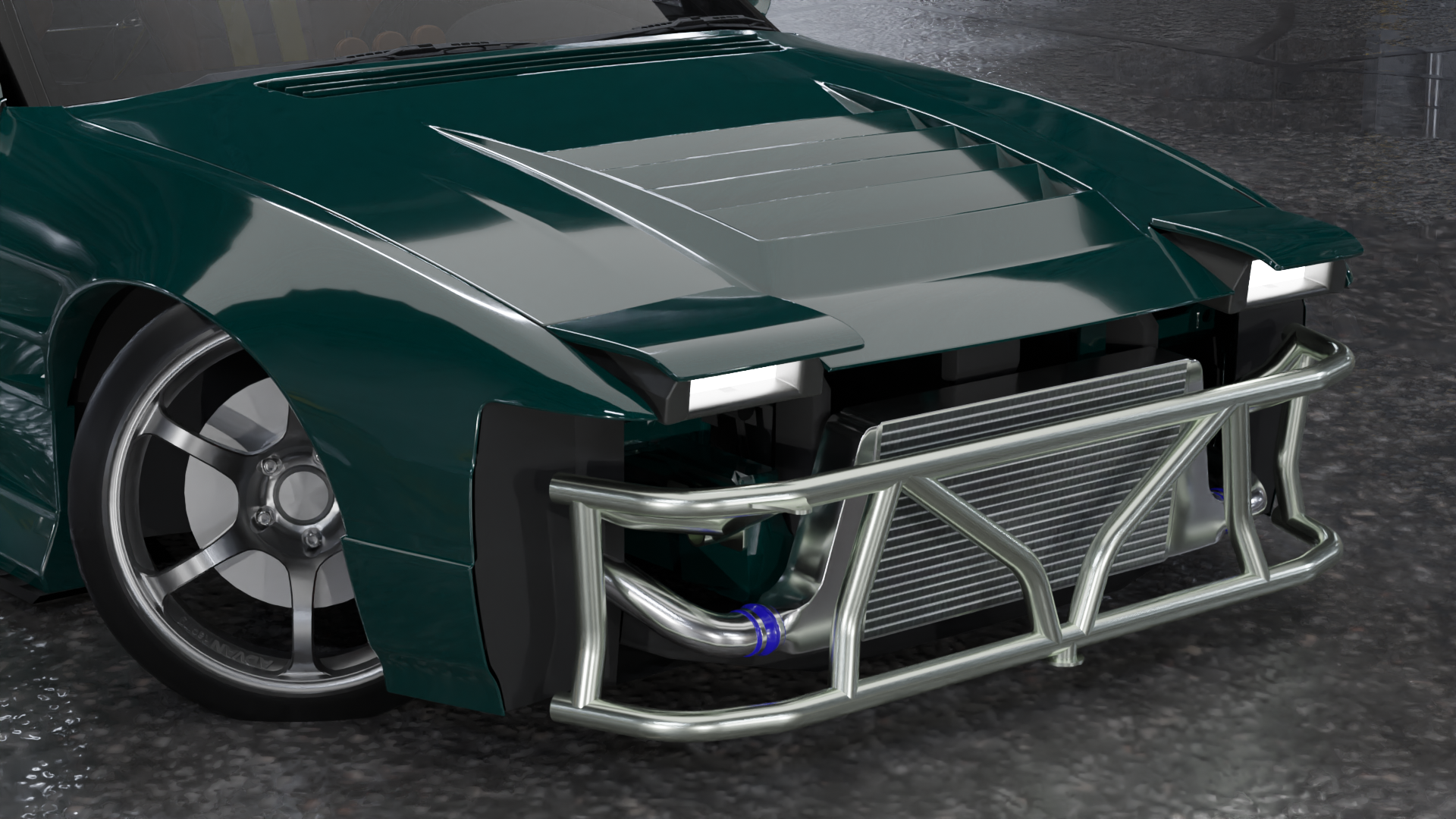 True Focus Fabrication - Nissan S13 Pop Up Headlight - Front Dual Row ...