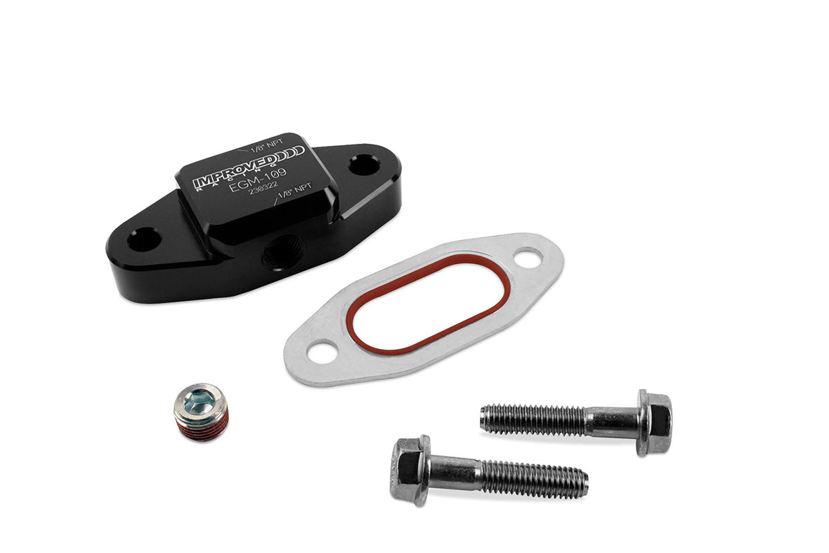 Improved Racing - Oil cooler bypass cover, w/ 2 x 1/8" NPT ports, LS e ...