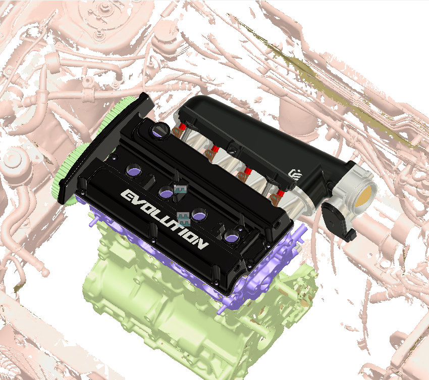 Ichiban Engineering - 4G63 EVO 4-9 Full CNC Billet Intake Manifold ...