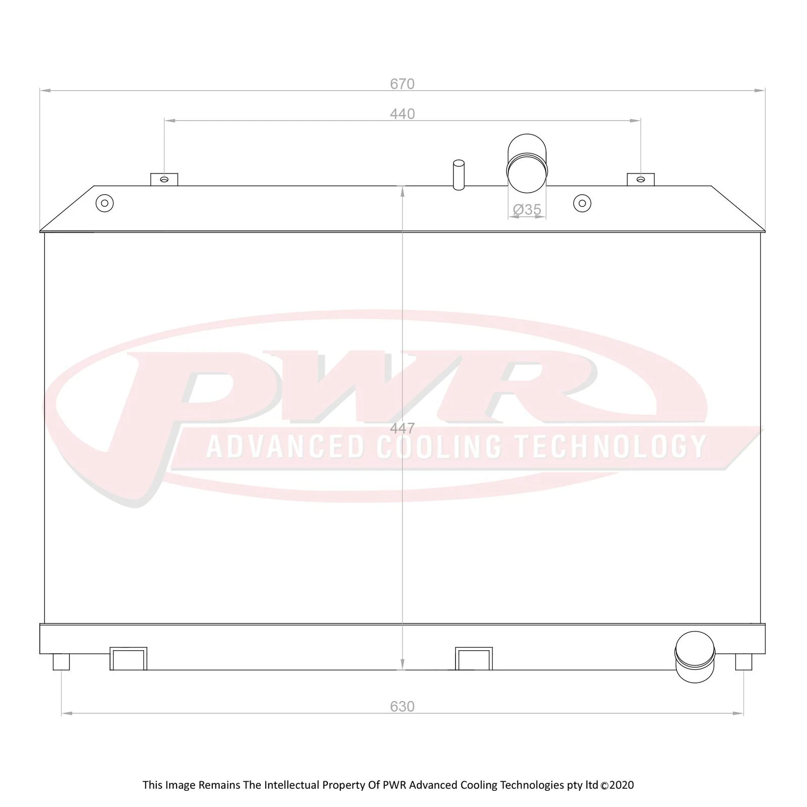 PWR - 55mm Performance Radiator (Mazda RX8 Series 1 02-08) – Drift HQ