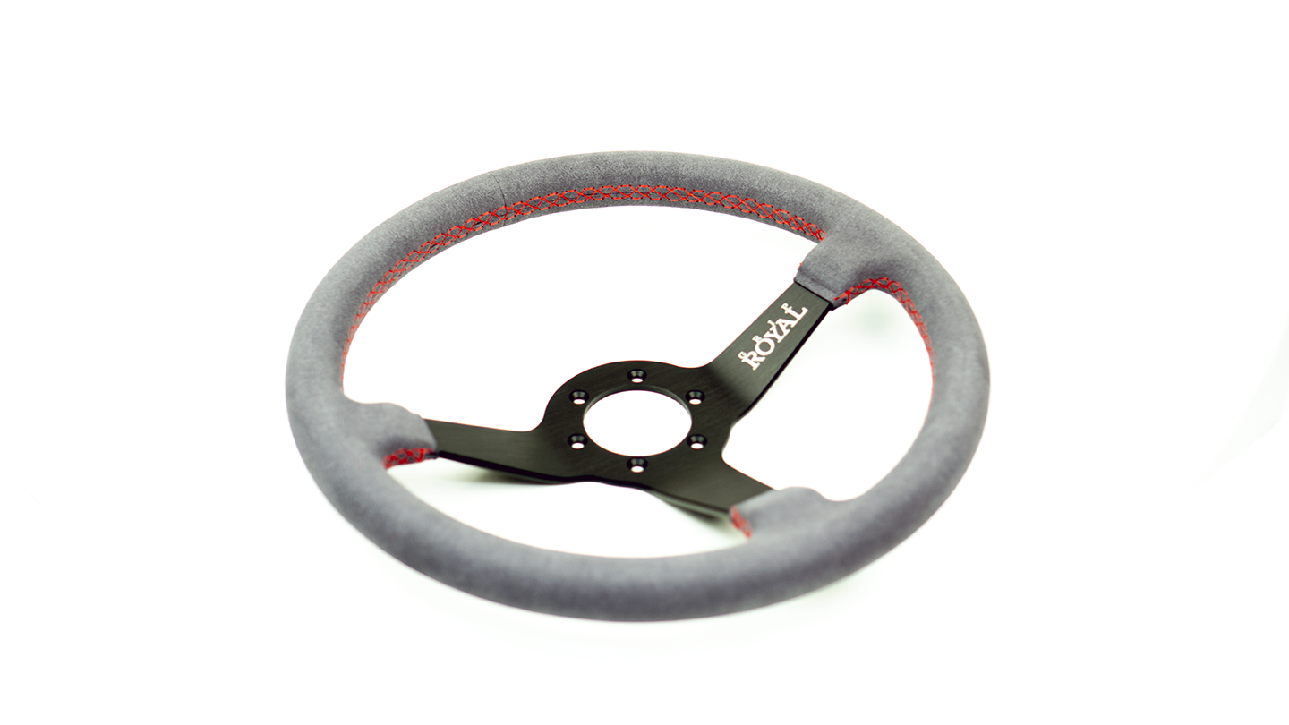 Grip Royal - Brute - 350mm - Grey Suede - Red Stitch – Drift HQ