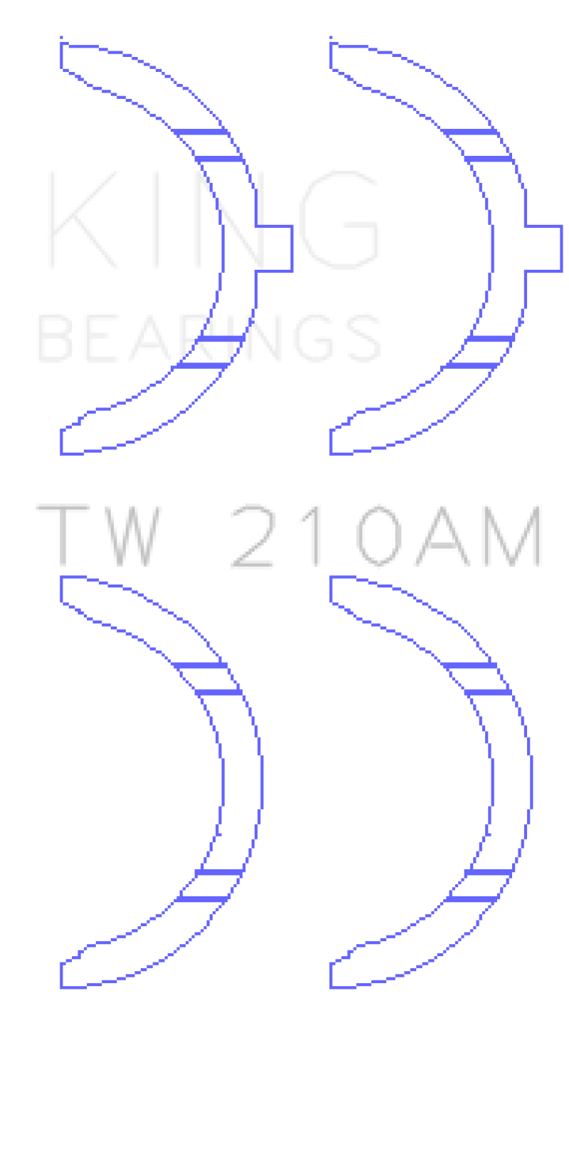 King Engine Bearings Toyota 5R/2M/4M/5ME/5MGE/7MGE/7MGTE Thrust Washer ...