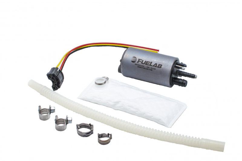 Fuelab 496 In-Tank Brushless Fuel Pump w/9mm Barb & 6mm Barb Siphon ...
