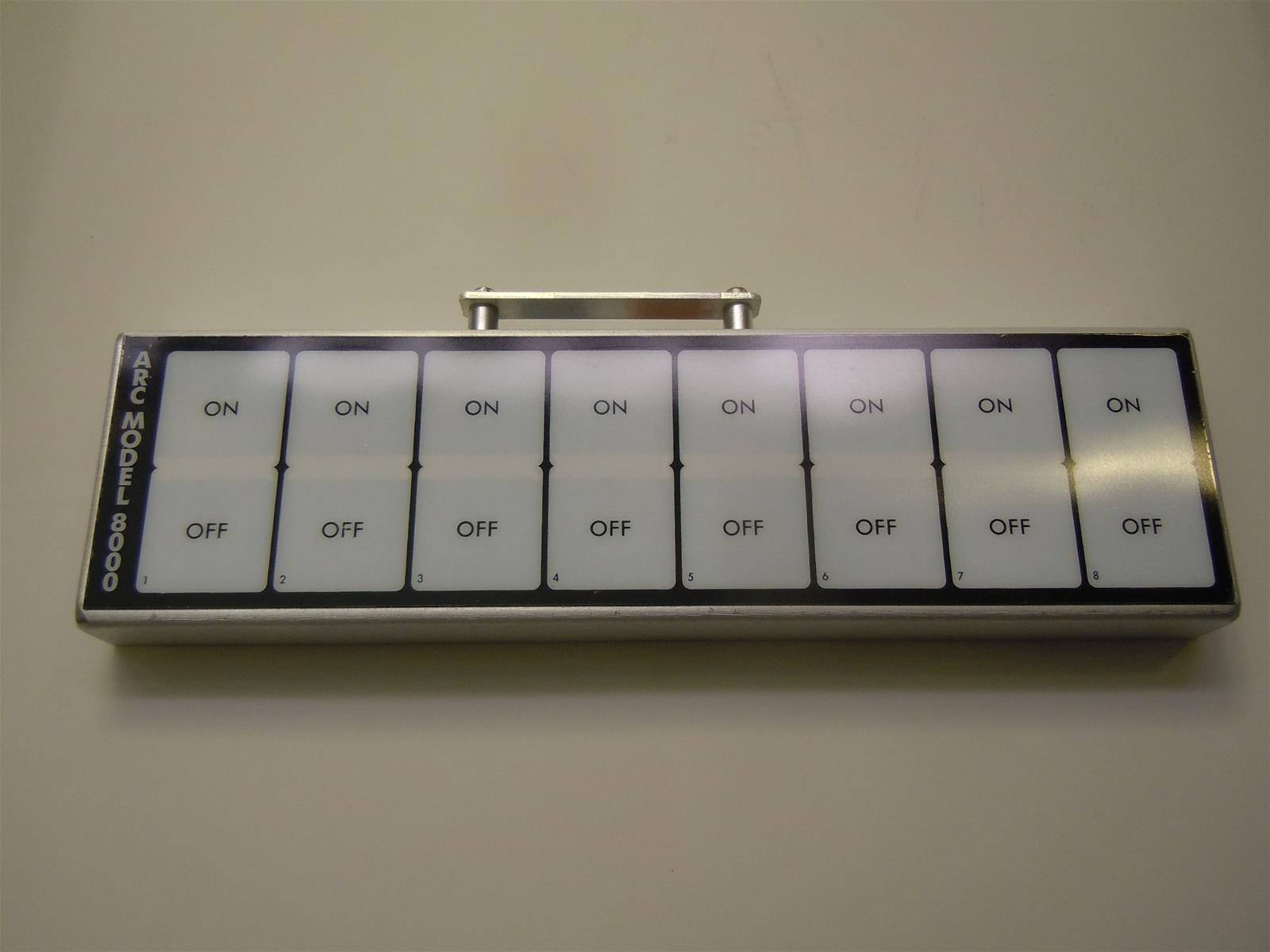 [GARAGE SALE] - Auto Rod Controls - 8 Switch Flat Touch Dash Mount (80 ...