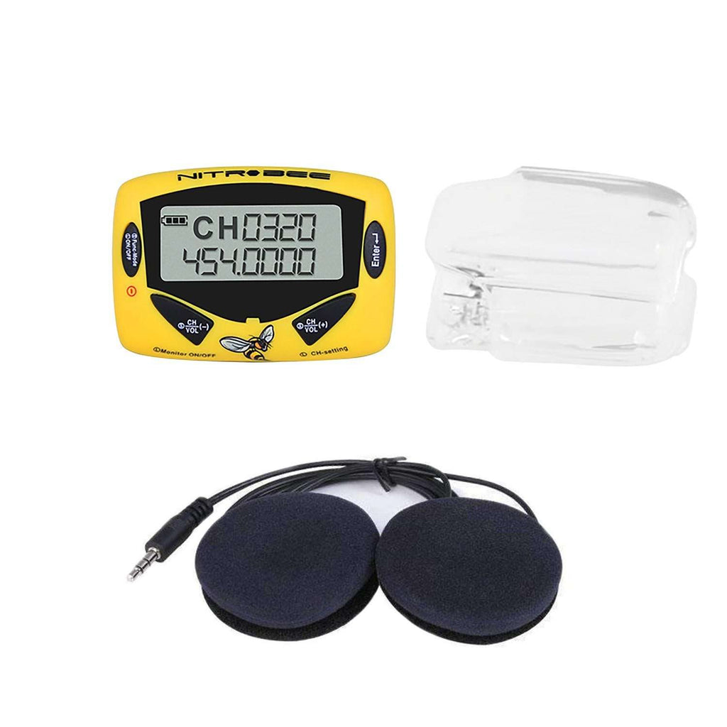 Rugged Radios - Nitro Bee UHF Race Receiver with Stereo Helmet Speaker ...