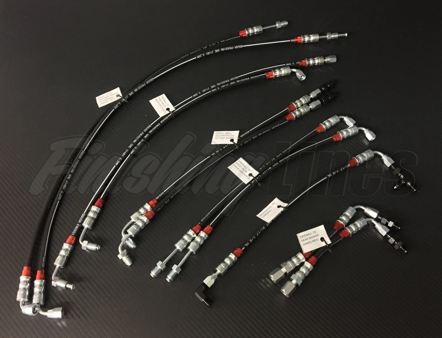 Finishing Lines - EK Full Tuck Brake Line Kit (Brake Booster Deleted S ...