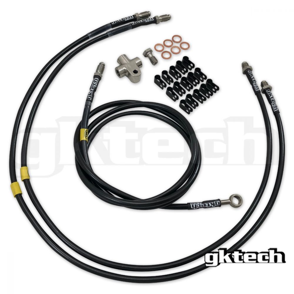 GKTech - Z33 350Z/Z34 370Z/G35/G37 SS BRAIDED HYDRAULIC E-BRAKE LINE K ...